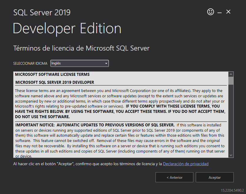 Práctica 1. Instalación y configuración de SQL Server | SQL_SERV